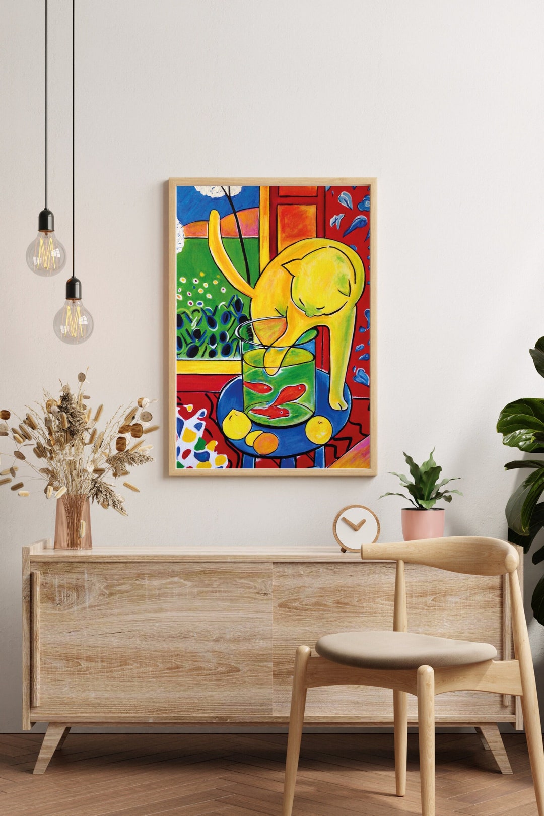 Henri Matisse, the Cat With Red Fish, Full Page Scan Printable Wall Art ...