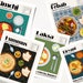 Food Art Prints, World Cuisine Posters, Kitchen Wall Decor, Food ...