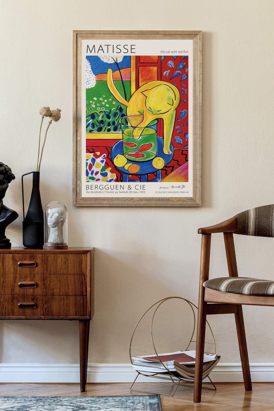 The Cat With Red Fish, Henri Matisse, Printable Wall Art Collectible ...