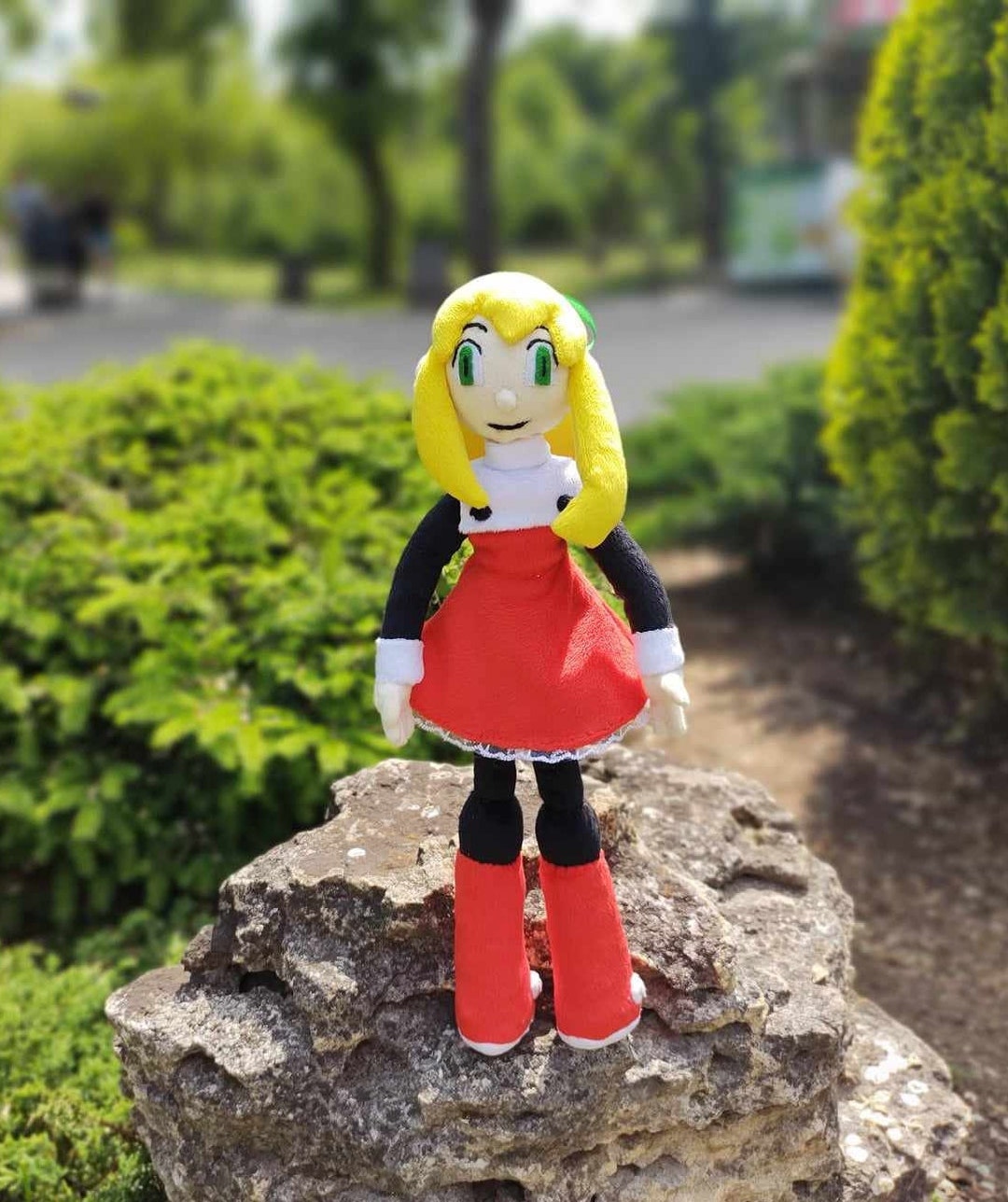 Custom Plush Roll From Mega Man, Toy Made From Drawing, Commissioned ...