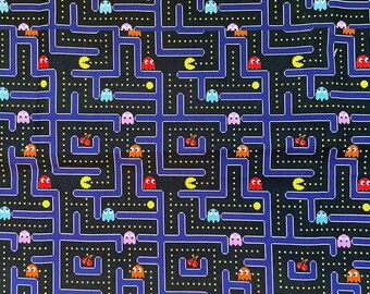 Pacman Fabric | Etsy