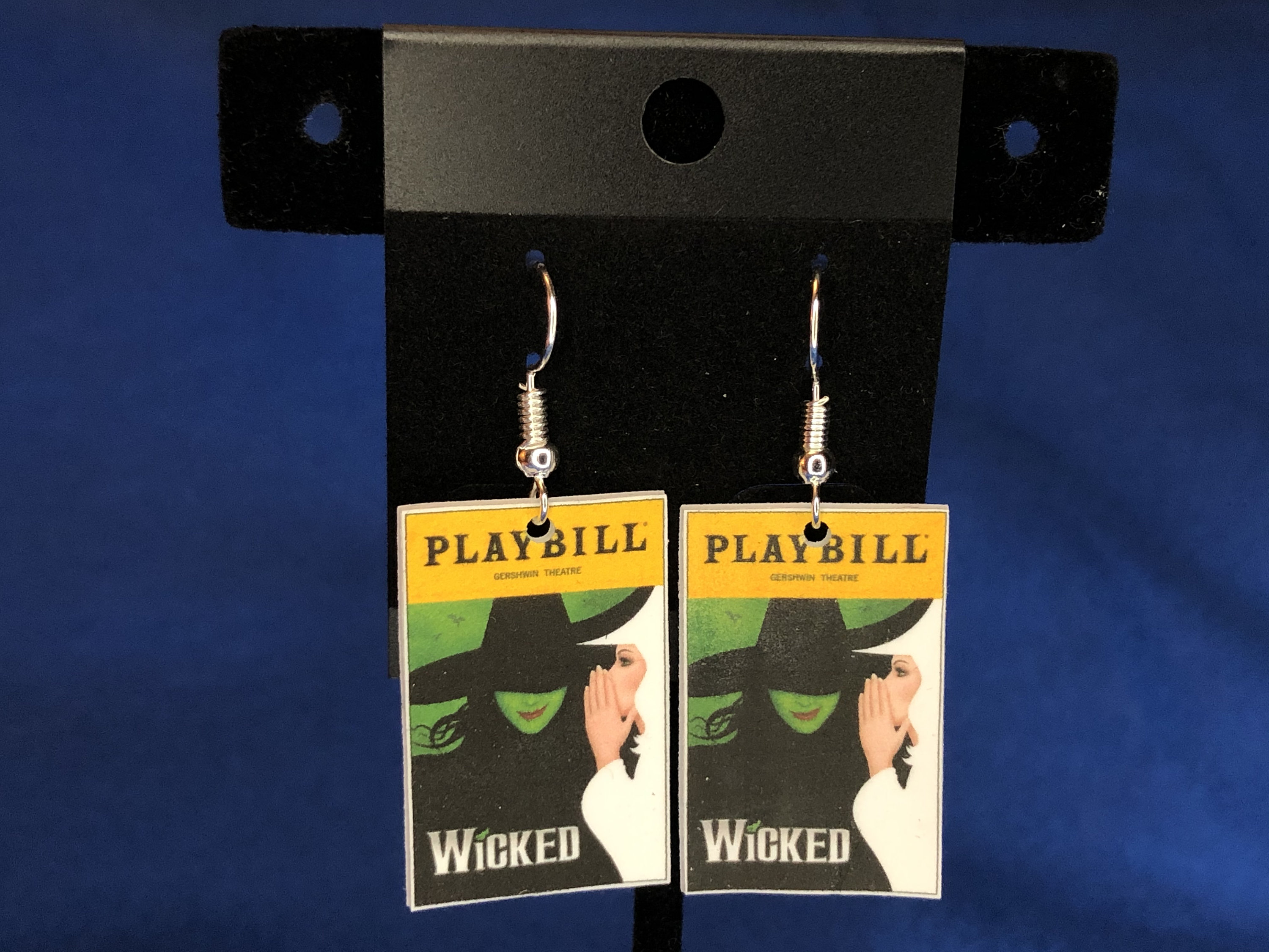 Playbill Earrings Wicked the Musical - Etsy