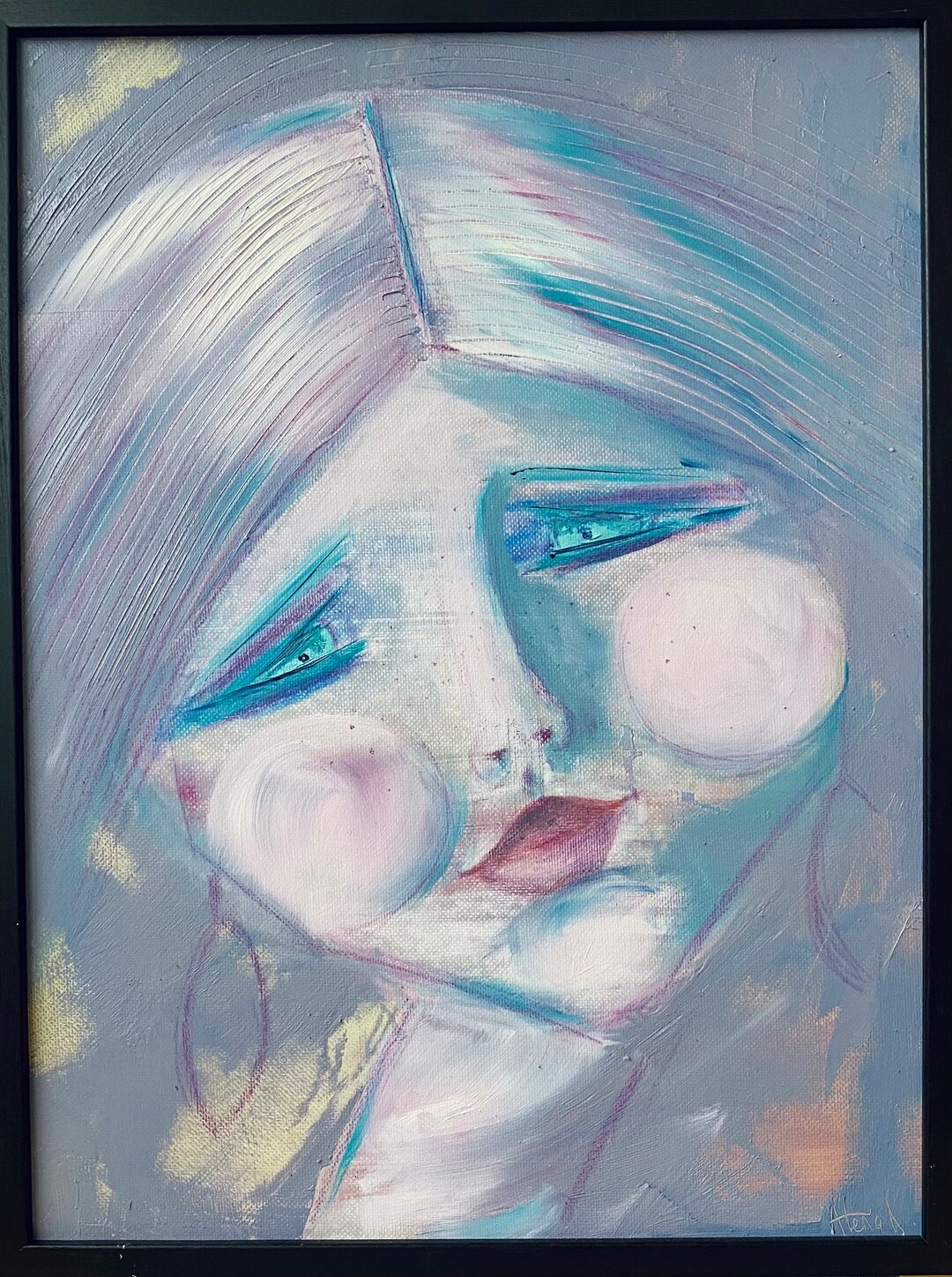 Dora-original Oil Painting Portrait,figurative Artwork,women Art Faces ...
