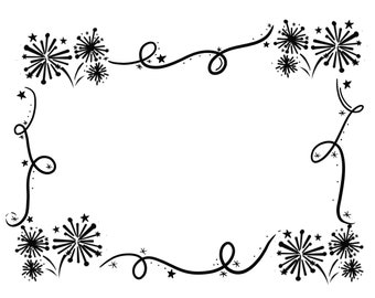 New Year Border Frames