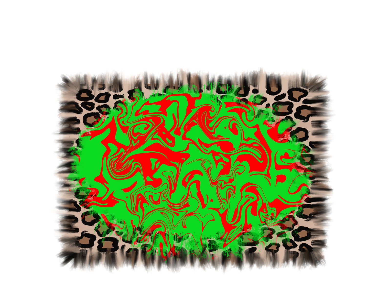 3 Designs: Christmas Border, Leopard Background, JOY - Etsy