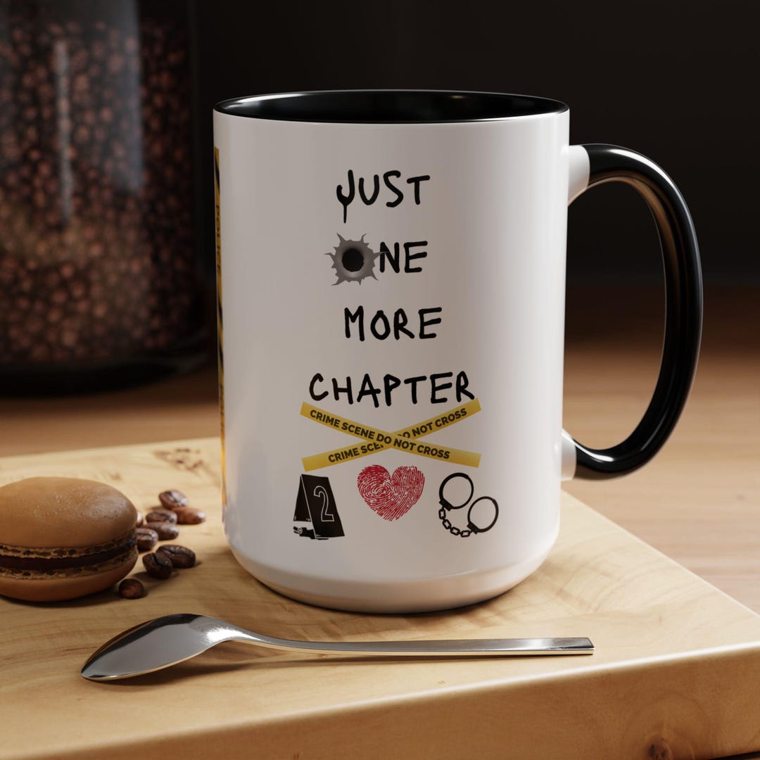Mug, True Crime Book Lover Coffee Cup, Just One More Chapter, Christmas ...