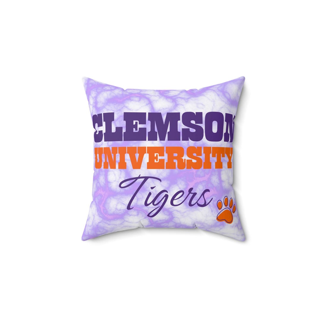 Custom College Pillow: Clemson University Acceptance Gift - Etsy