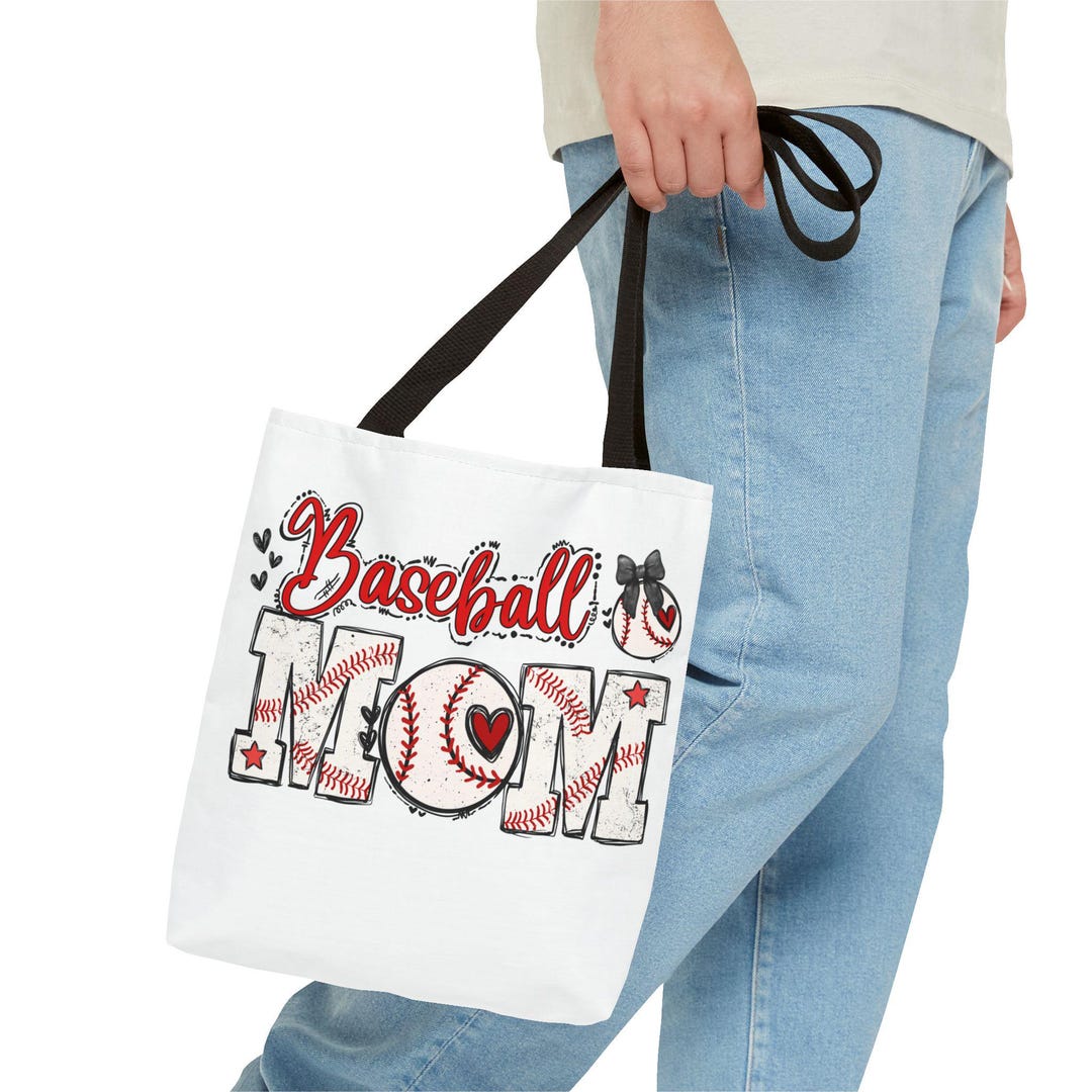 Baseball Mom Tote Bag Sports Team Mom Gift, Baseball Season Tote, Mom ...