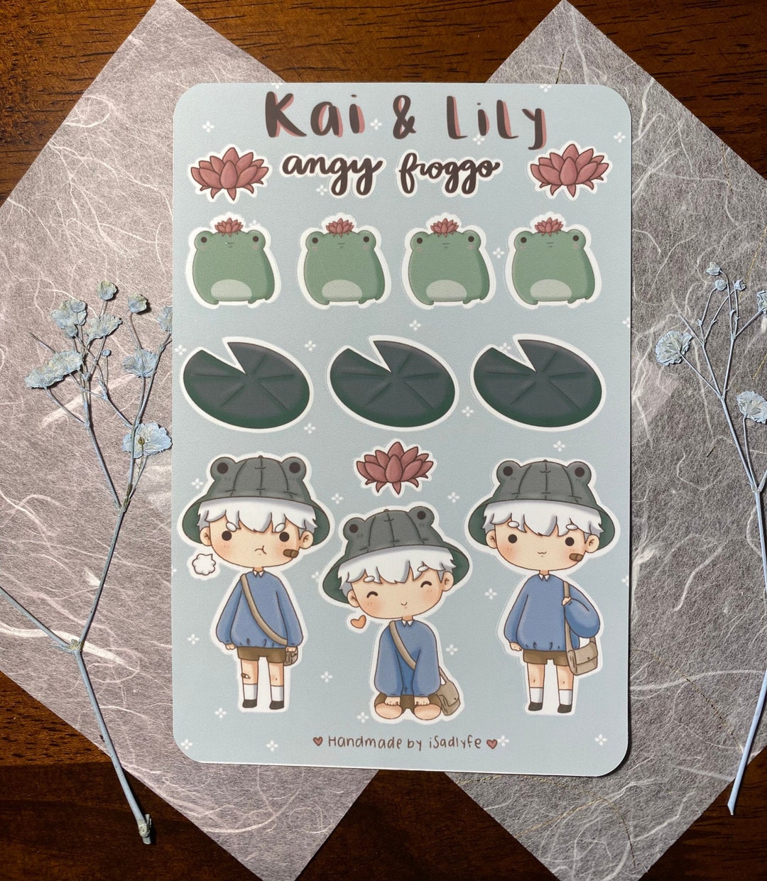 Kai & Lily - Sticker Sheet - Etsy