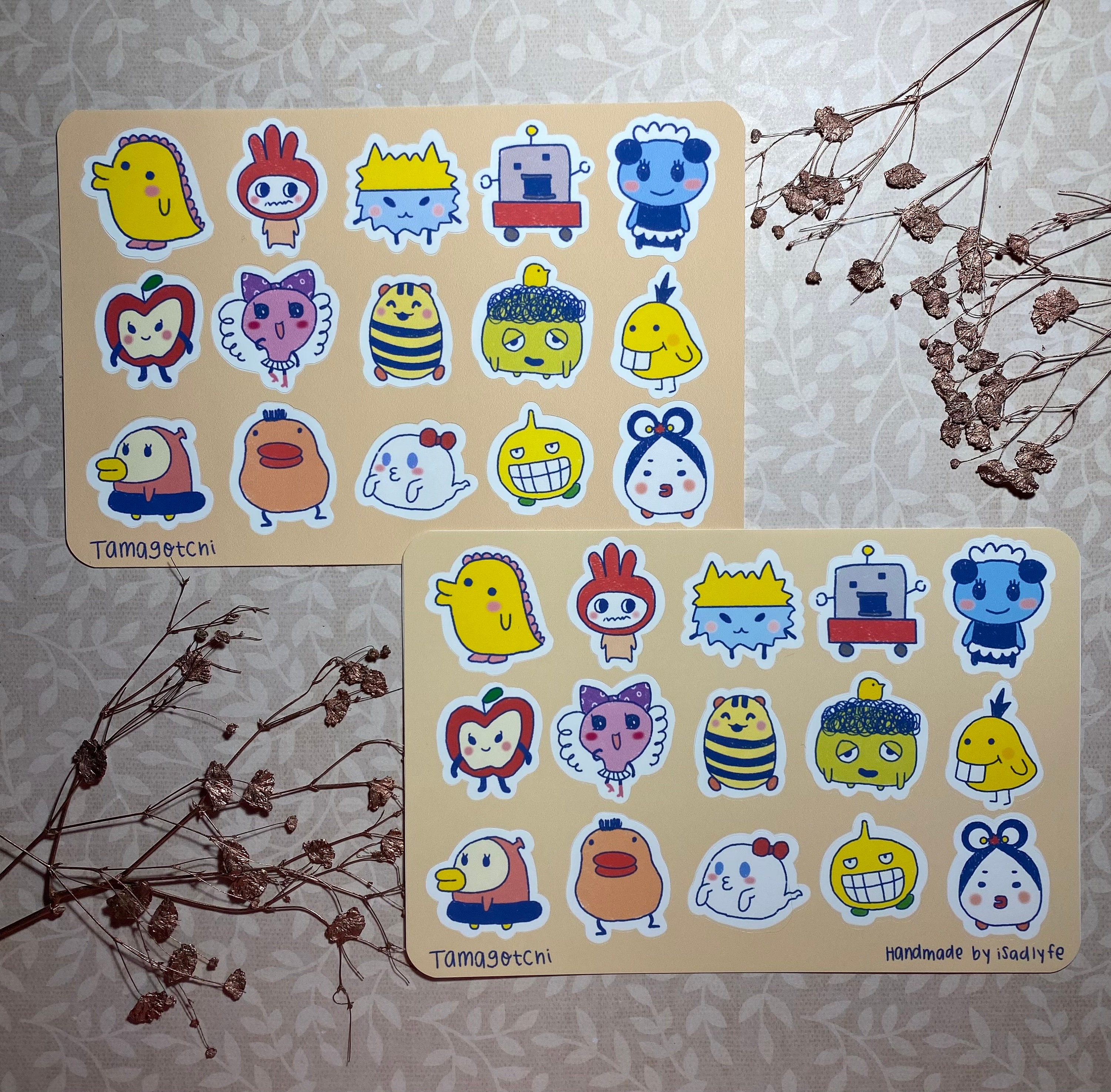 Tamagotchi Sticker Sheet - Etsy