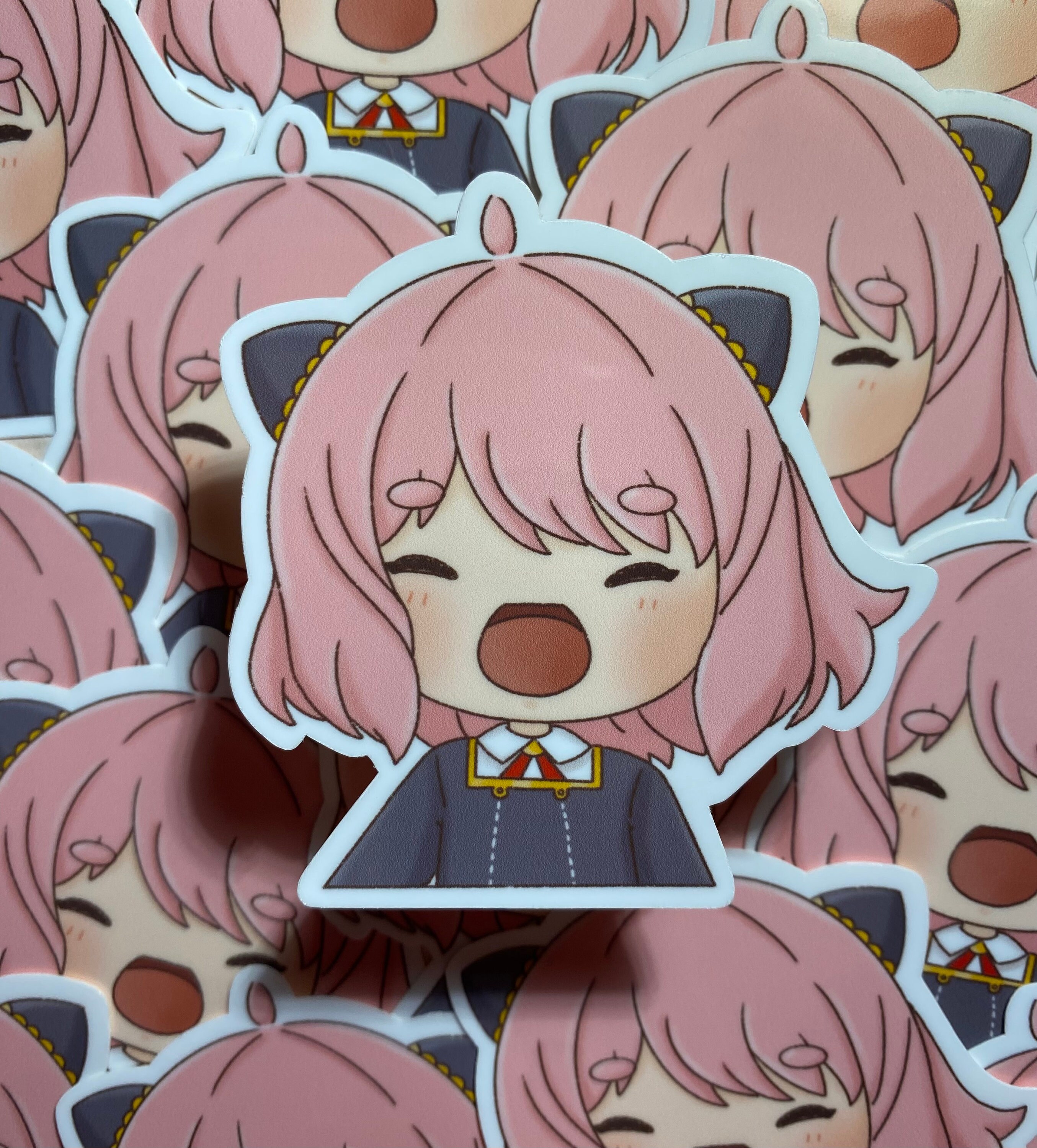Anime Stickers Chibi Anime Weatherproof Glossy Stickers - Etsy