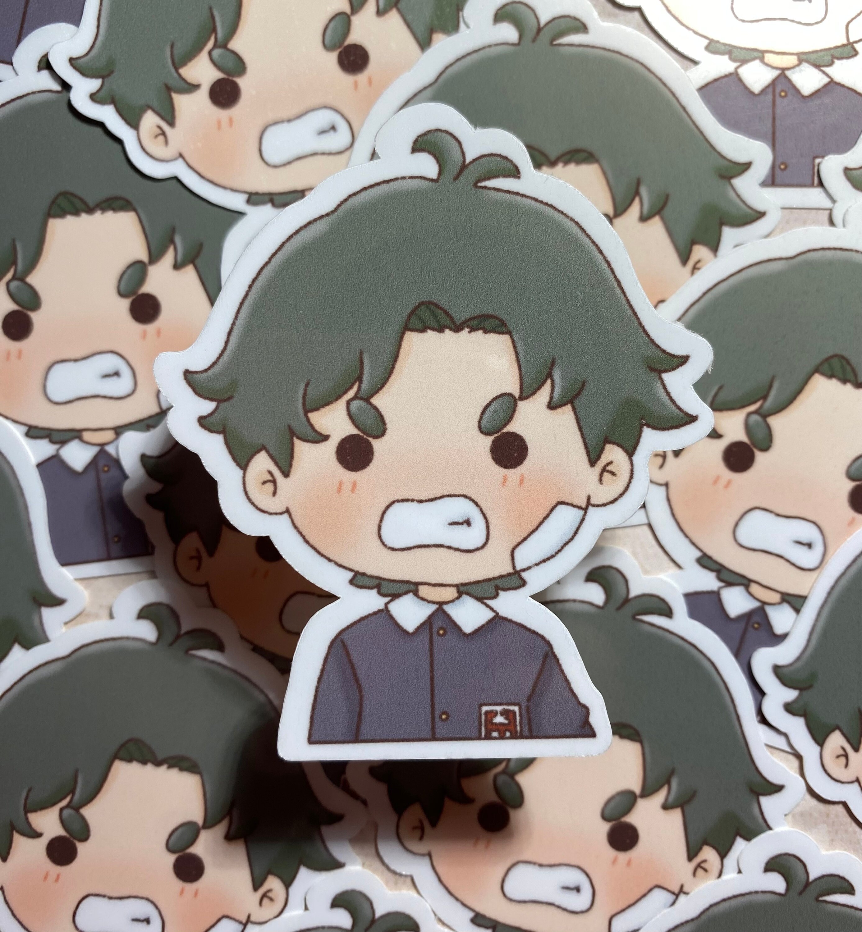 Anime Stickers Chibi Anime Weatherproof Glossy Stickers - Etsy