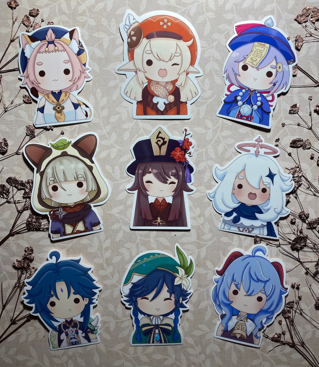 Genshin Impact Stickers - Etsy
