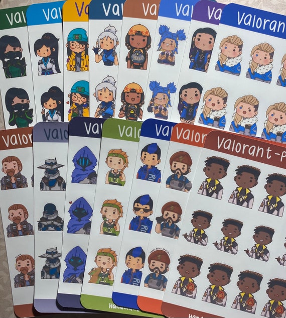 Valorant Sticker Sheets | Etsy