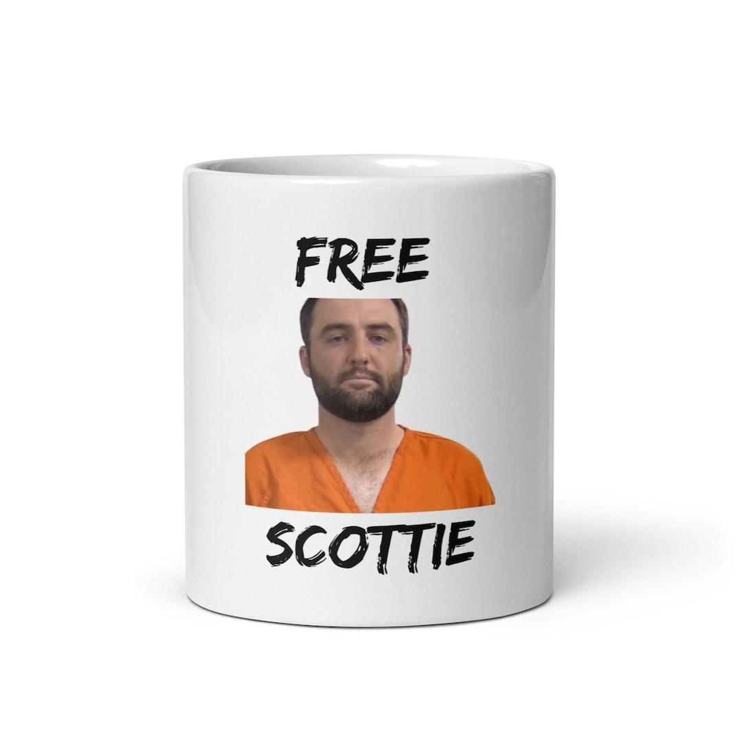 Scottie Scheffler Mugshot Coffee Cup, Scottie Mugshot Cup, Free Scottie ...