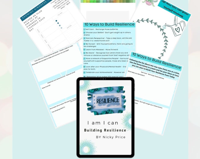 Building Resilience Printable & PDF Workbook 9 Pages Self - Etsy