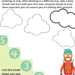 Blue Sky Thinking - PDF Fillable and Printable, Mental Health, Personal ...