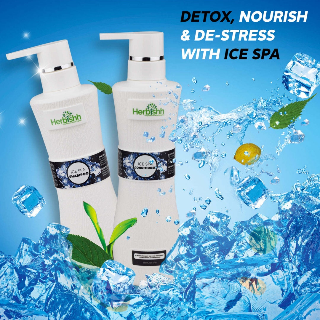Herbishh Ice Spa Hair Shampoo & Conditioner Set - Etsy