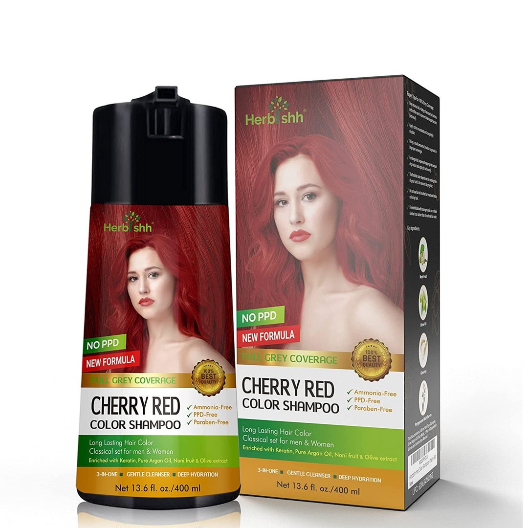 Enriched Color Shampoo Hair Dye PPD Free Formula Hair Color Shampoo ...