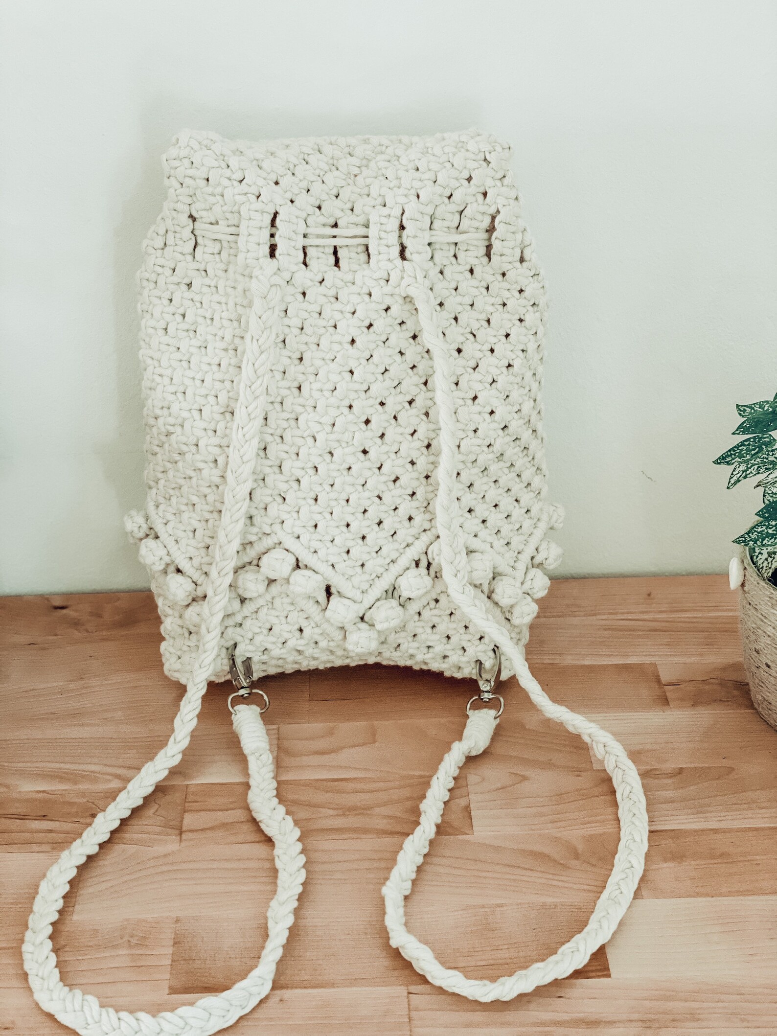 Macrame Backpack, Boho Macrame Backpack, Macrame Purse, Macrame Bag - Etsy
