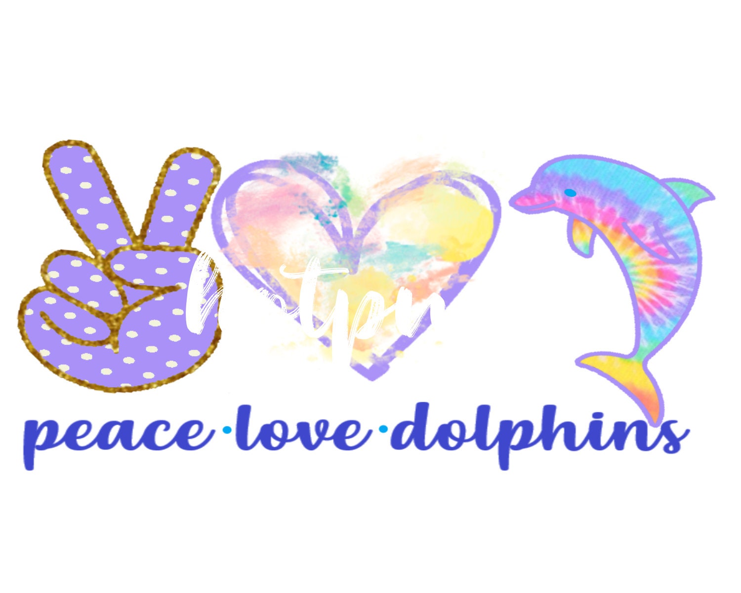 Peace Love Dolphins Sublimation, PNG File, Summer Clipart, Tshirt ...