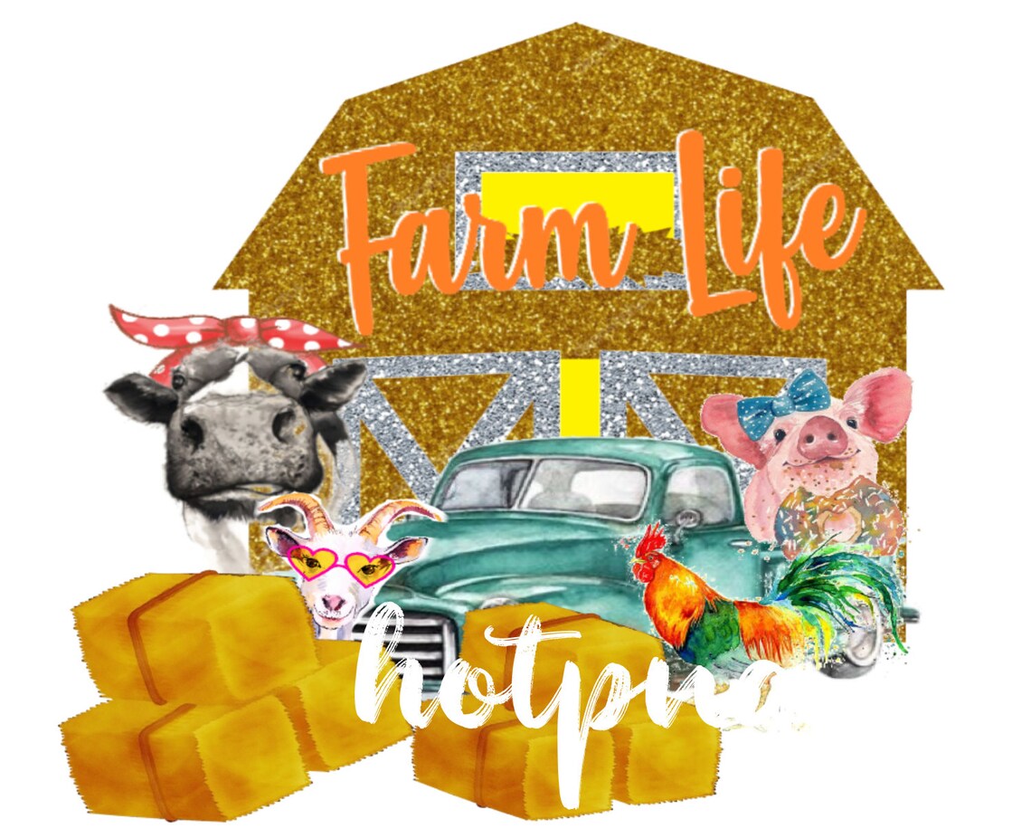 Farm Life Sublimation-farm Animals Sublimation-country - Etsy