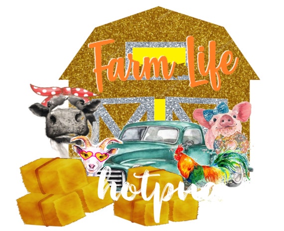 Farm Life Sublimation-farm Animals Sublimation-country | Etsy