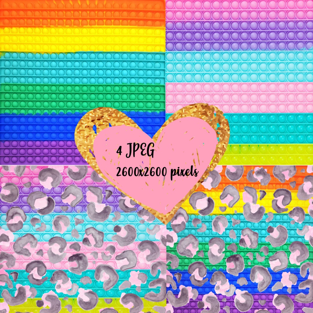 Pop It Digital Paper, Background PNG, Sublimation Background ...