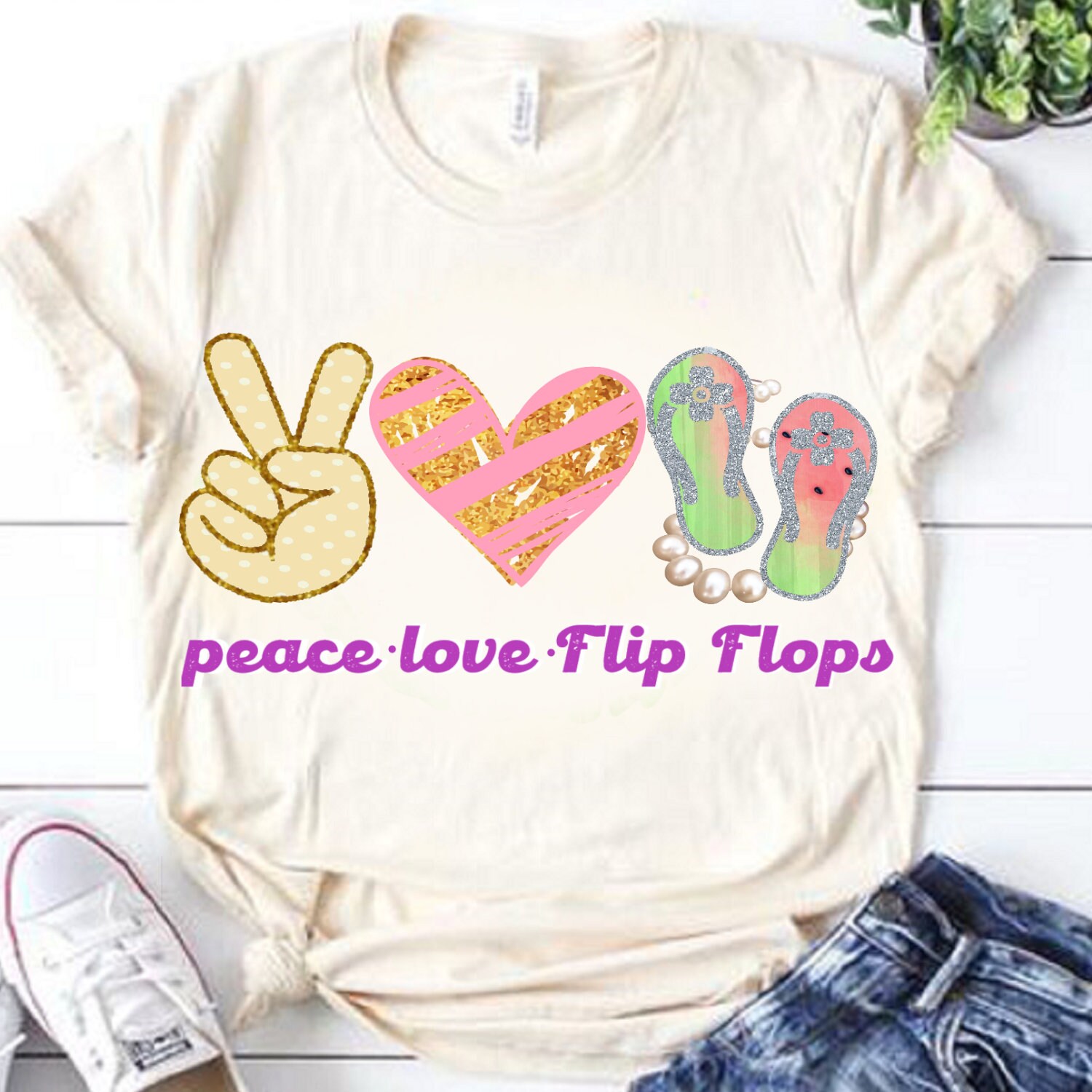 Peace Love Flip Flops PNG Flip Flop Clipart Flip Flop PNG | Etsy