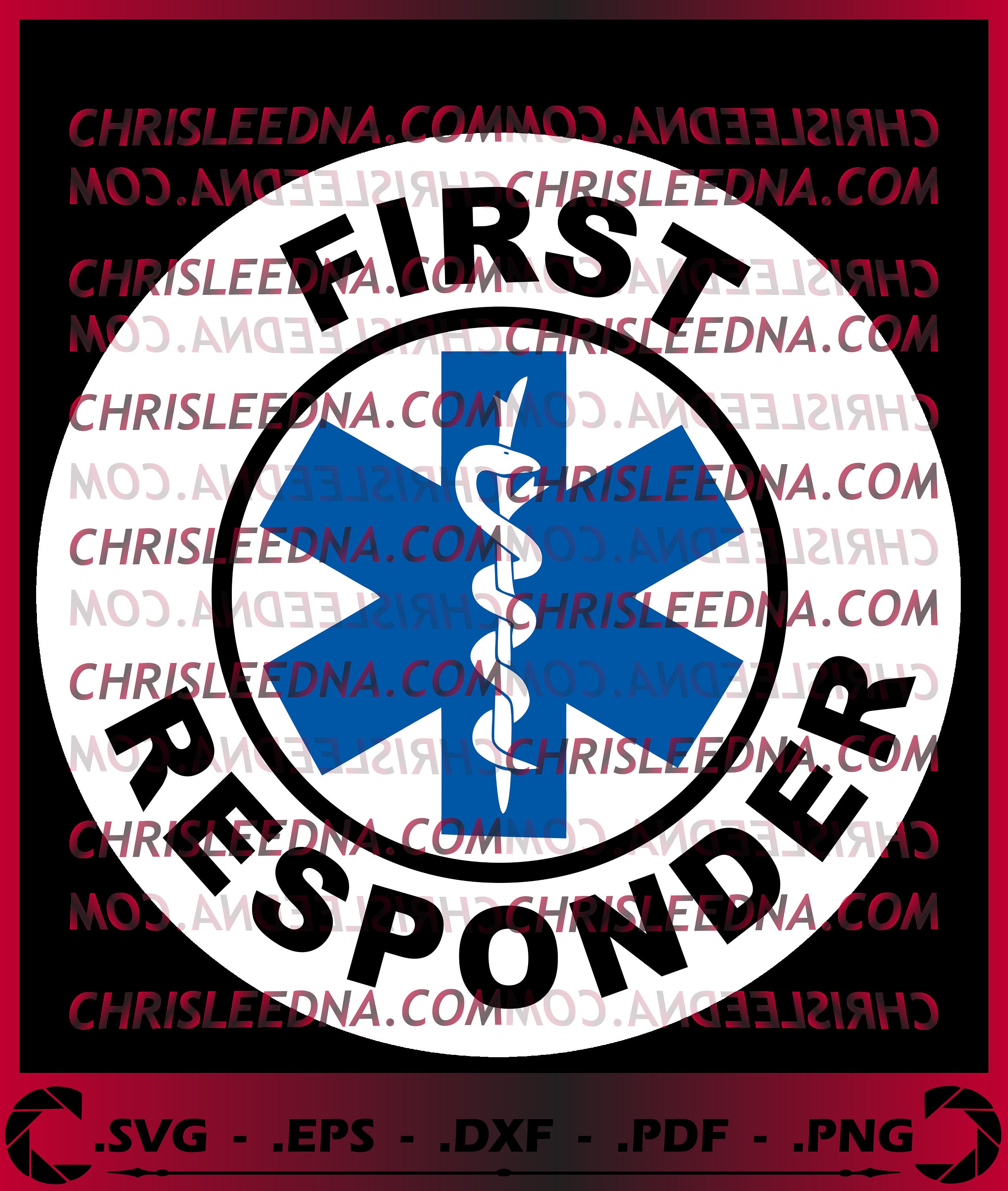 First Responder SVG, SVG Files for Cricut, Tshirt, Clothing, Custom ...
