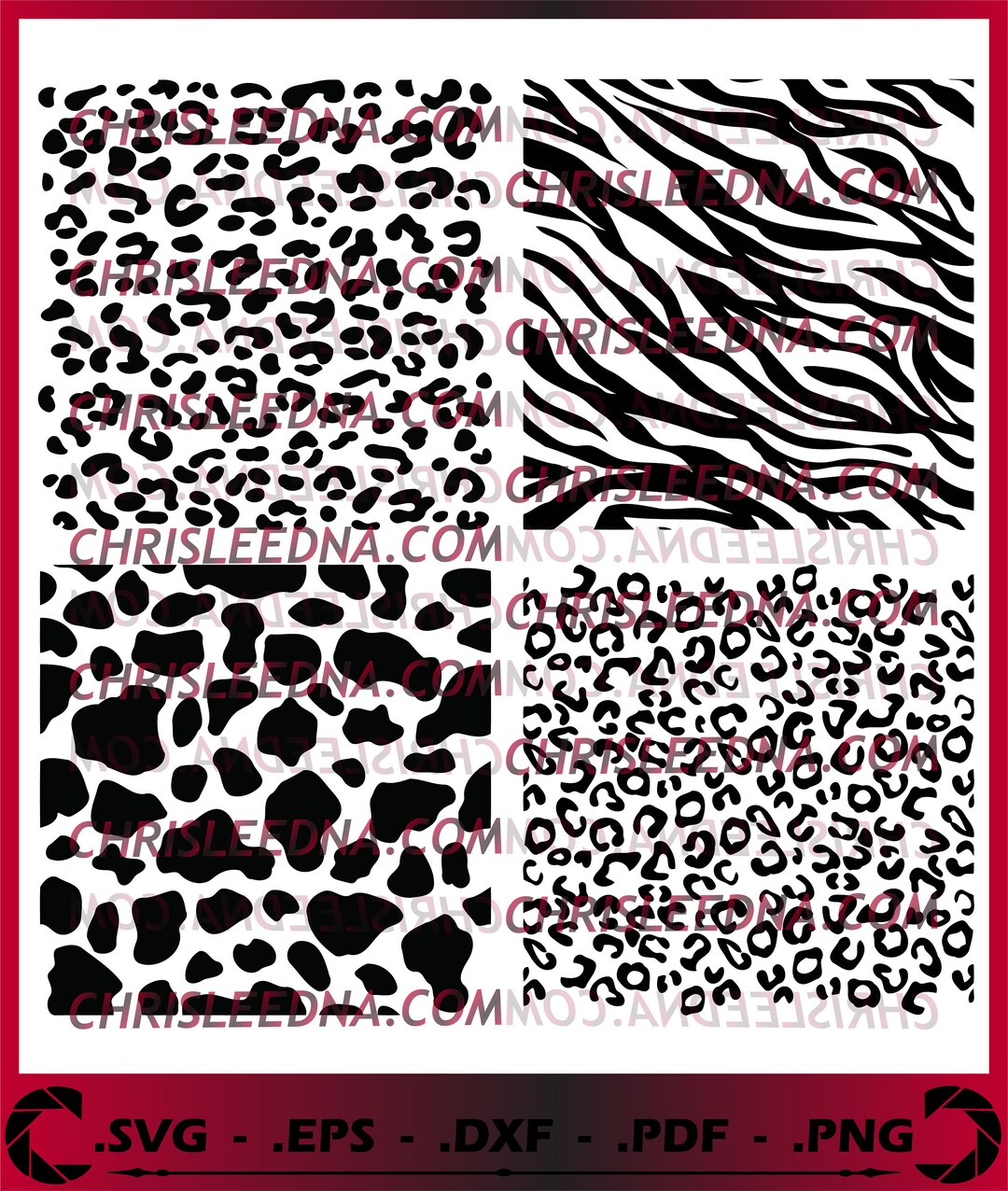 Animal Prints SVG SVG Files for Cricut Tshirt Clothing Custom Gift Logo ...