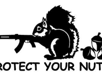 Protect Your Nuts Sticker | Etsy