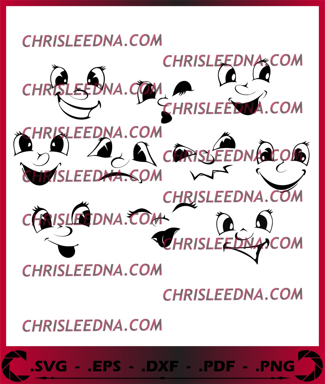 Emoji Emoticon Bundle SVG, SVG Files for Cricut, Tshirt, Clothing ...