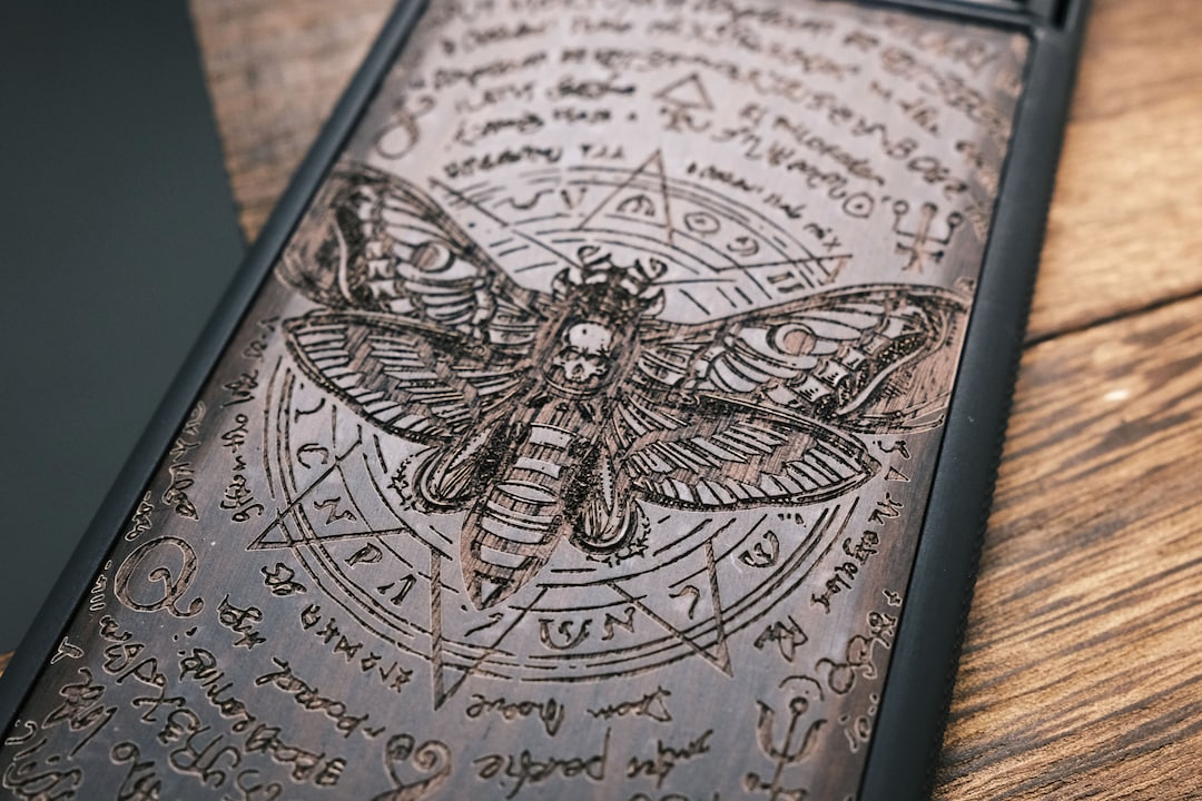 Witchcraft Moth, Wood Case for Iphone, Samsung and Google Pixel ...