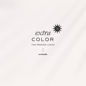 Extra Color Add-on / for Premade Logos - Etsy