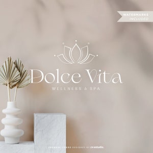 Lotus Logo Design, Branding Kit, Monogram, Beauty Logo, Business Logo ...