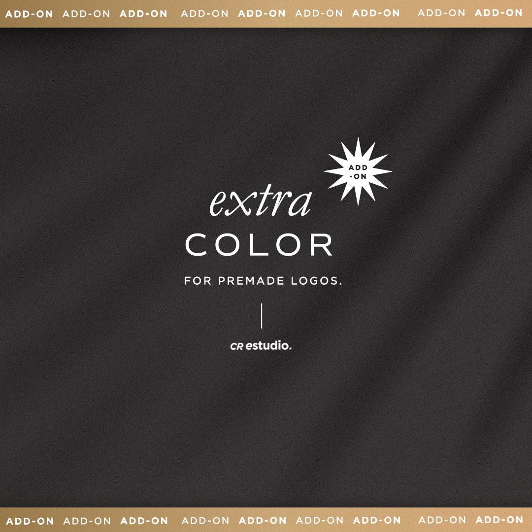 Extra Color Add-on / for Premade Logos - Etsy