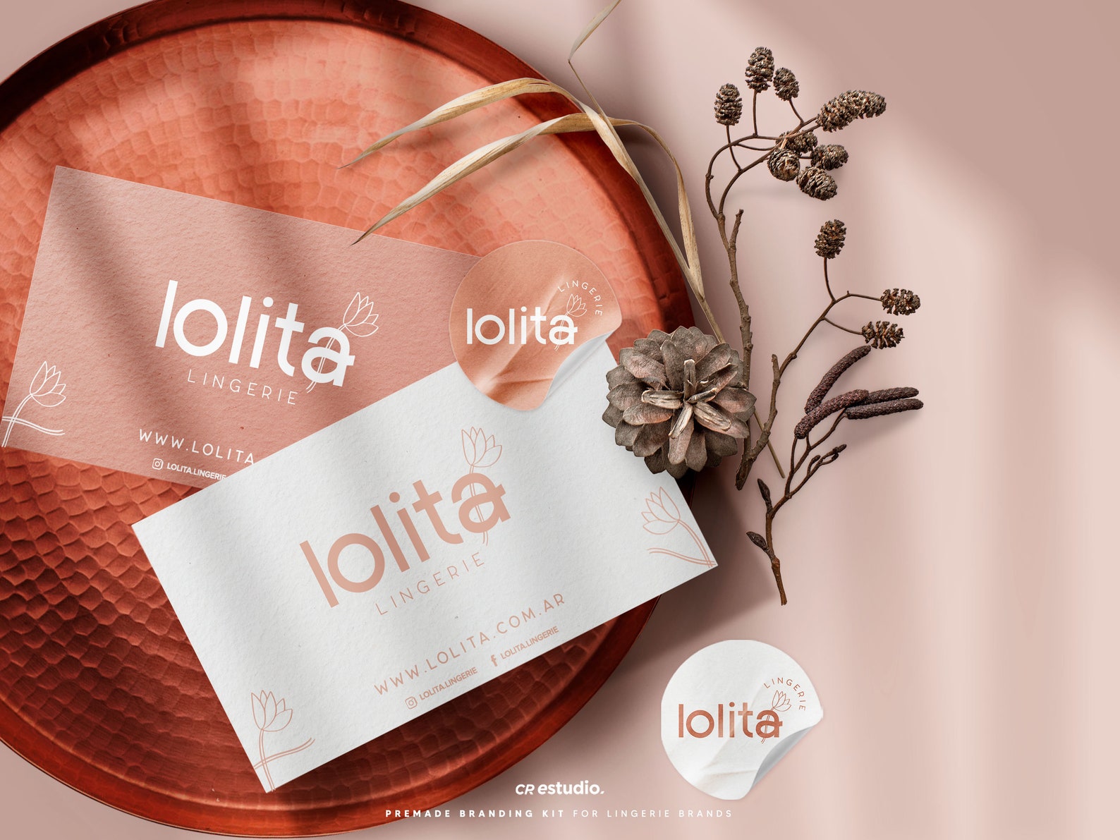 Packaging Design Premade Branding Kit Label Design Tissue - Etsy