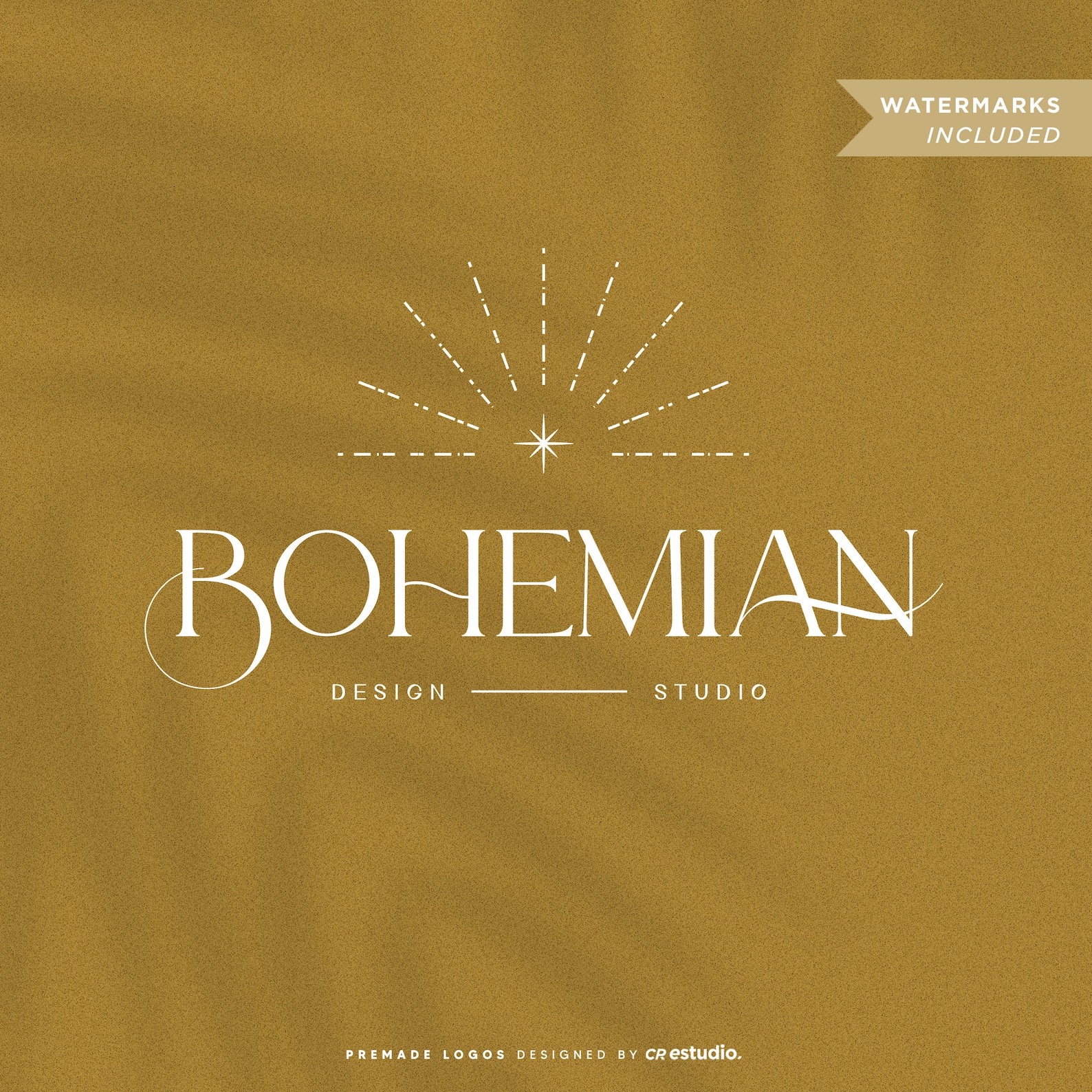 Boho Logo Design Premade Logo Luxury Logo Bohemian Logo - Etsy