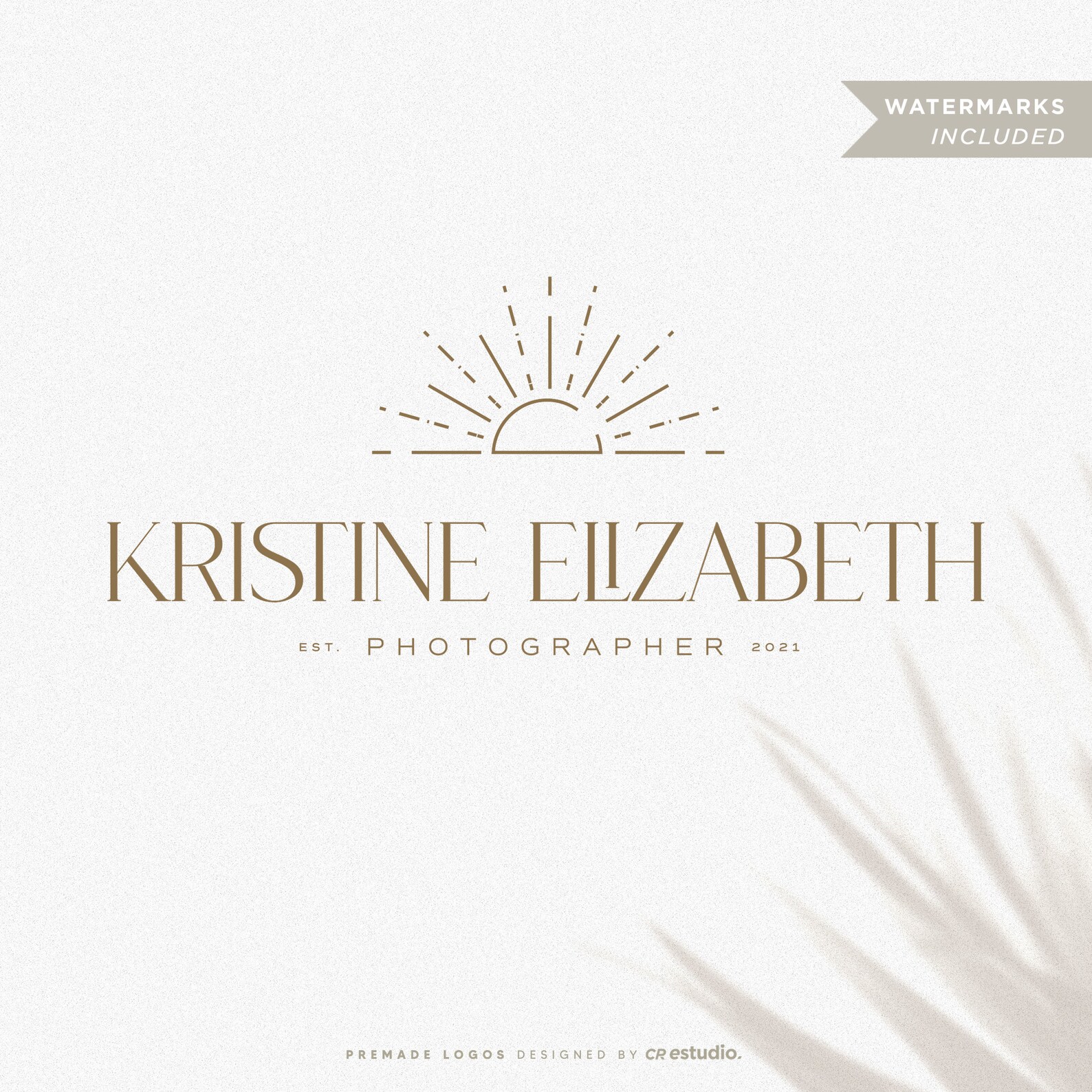 Boho Logo Design Premade Logo Set Photographer Logo Beach - Etsy