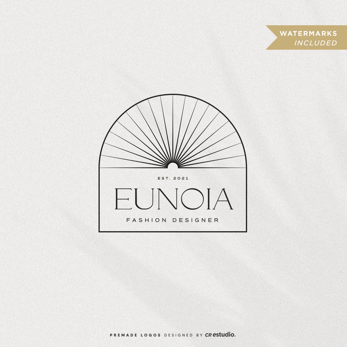 Boho Logo Design Premade Logo Set Luxury Logo Fashion Logo - Etsy