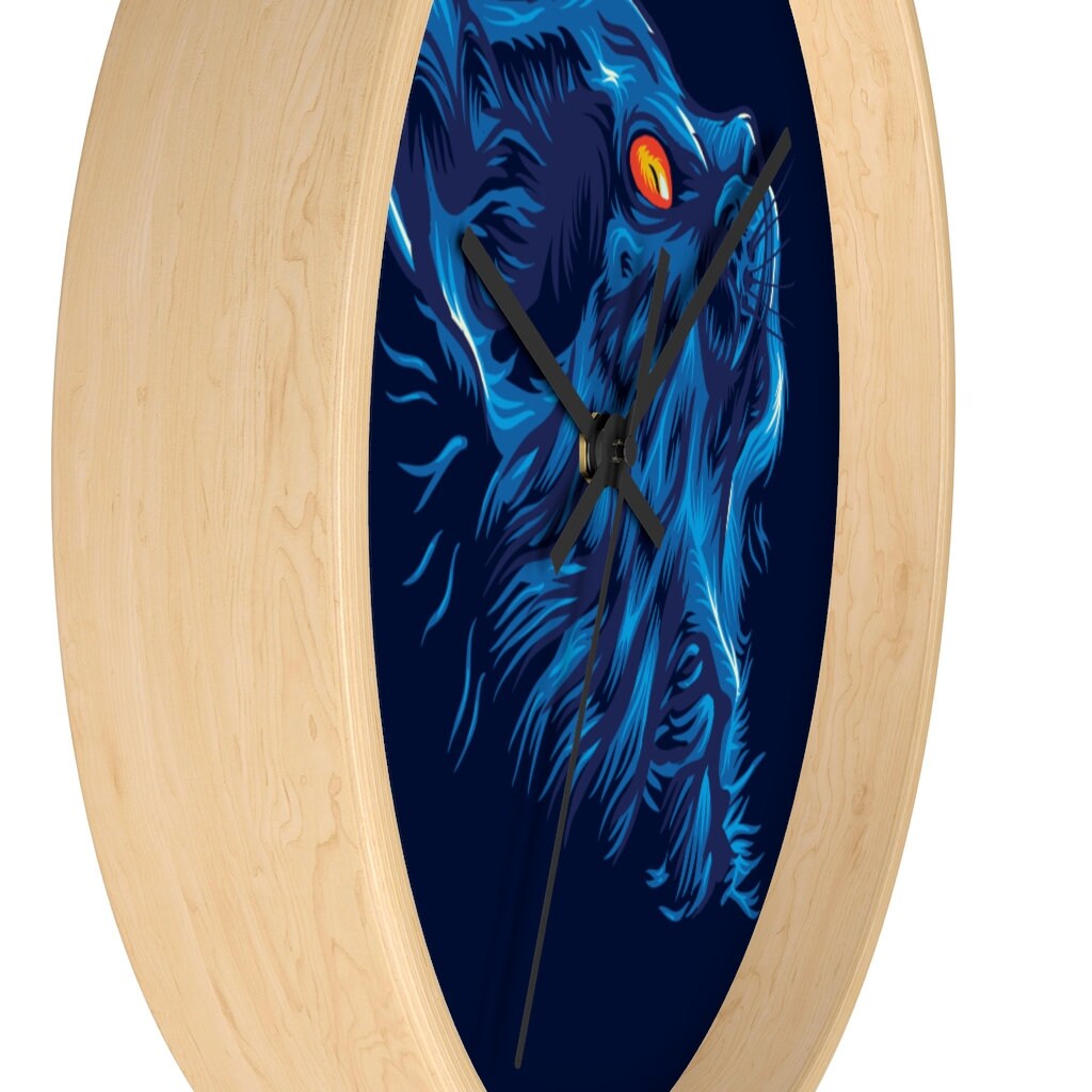 Cool Cat Wall Clock Cat Wall Clock Wall Clock Unique - Etsy