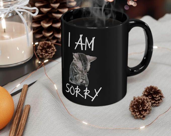 Board Game Apology Mug With Color Inside~i Am Sorry Coffee Cup~funny ...