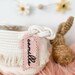 Lacey Tag- Acrylic Basket Tag With Custom Name - Etsy