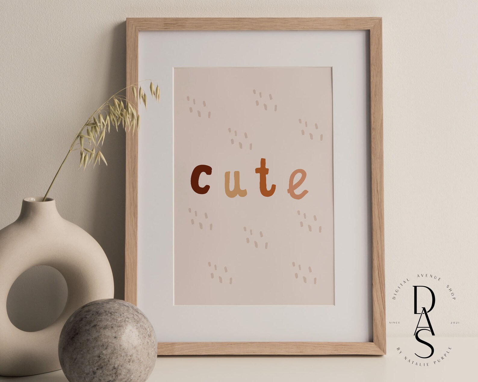CUTE word digital printable artwork Graphic design | Etsy
