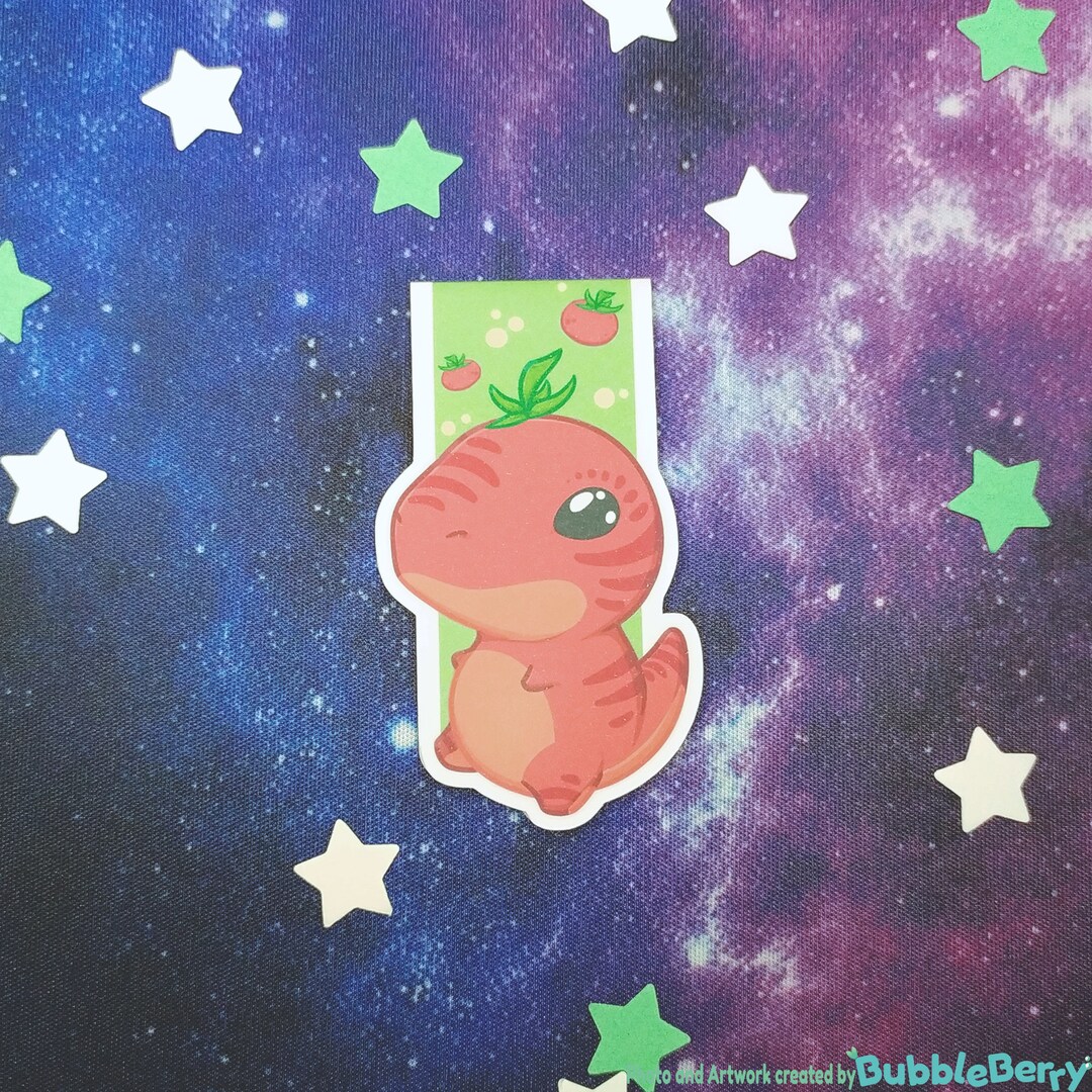 Tomato T-rex Magnet Bookmark Matt Softtouch Laminated - Etsy Canada