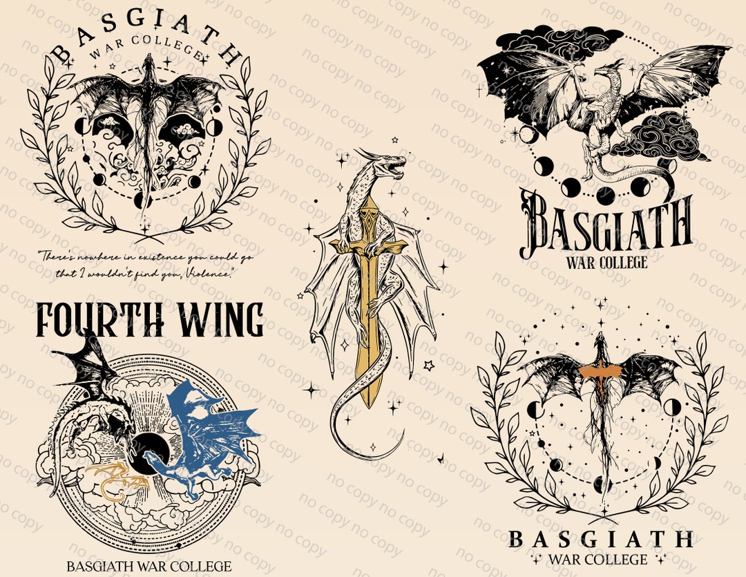 Basgiath War College Svg, Dragon Rider, Fourth Wing Bundle Svg, Violet ...