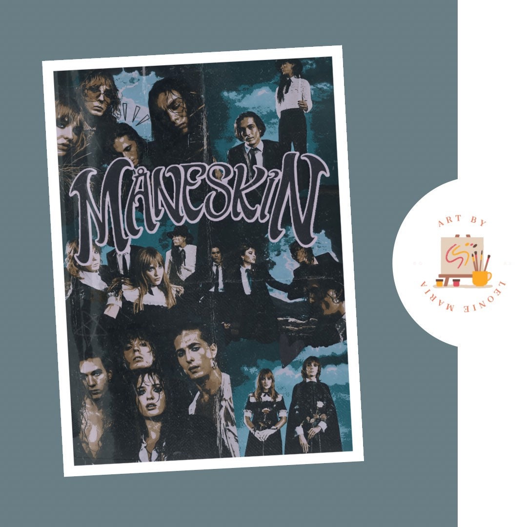 Sticker - Mneskin /Maneskin Sticker, Eurovision, Maneskin Merch, Maneskin