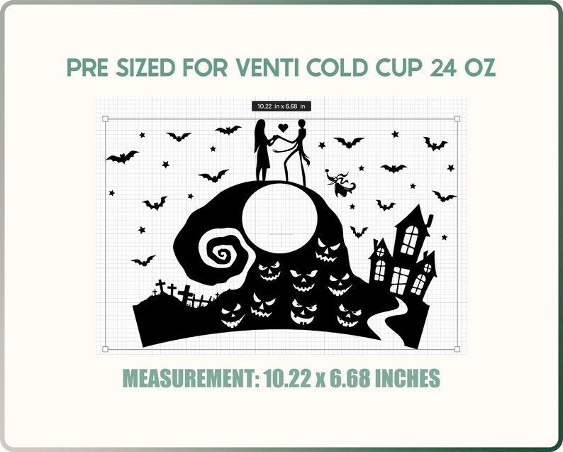 The Nightmare SVG PNG Nightmare Before Christmas Full Wrap - Etsy