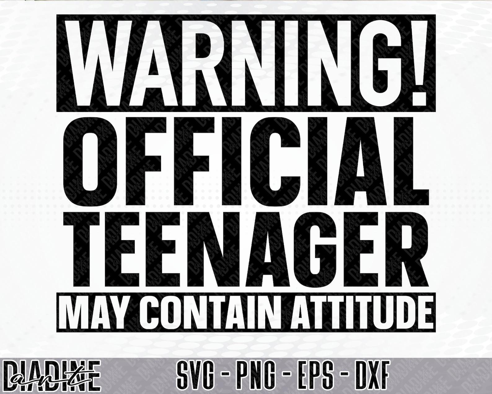 Birthday Girl Svg, Warning Official Teenager Svg, Official Teenager Svg ...